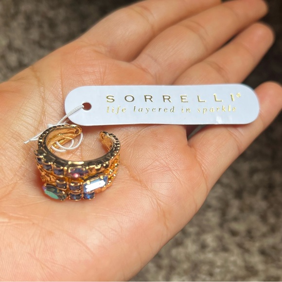 Sorrelli | Jewelry | Sorrelli Sweet Sapphire Triple Stacked Crystal ...